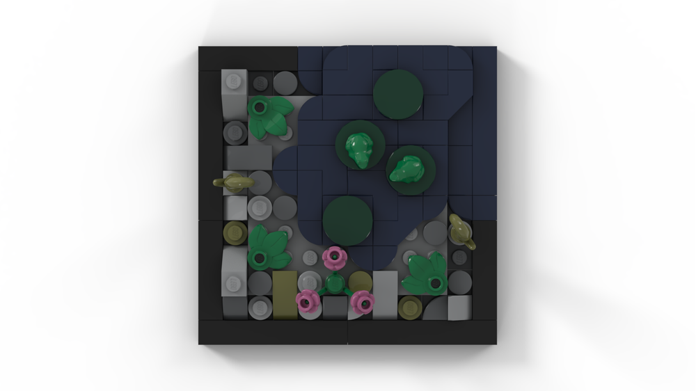 LEGO MOC Garden Pond by UnlocktheBrick | Rebrickable - Build with LEGO