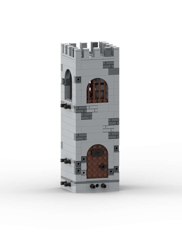 Lego Moc Medieval Tower Straight By Tavernellos Rebrickable Build