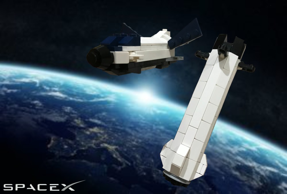 LEGO MOC Mini SpaceX BFR (2018) by SpaceXplorer MOCs | Rebrickable ...