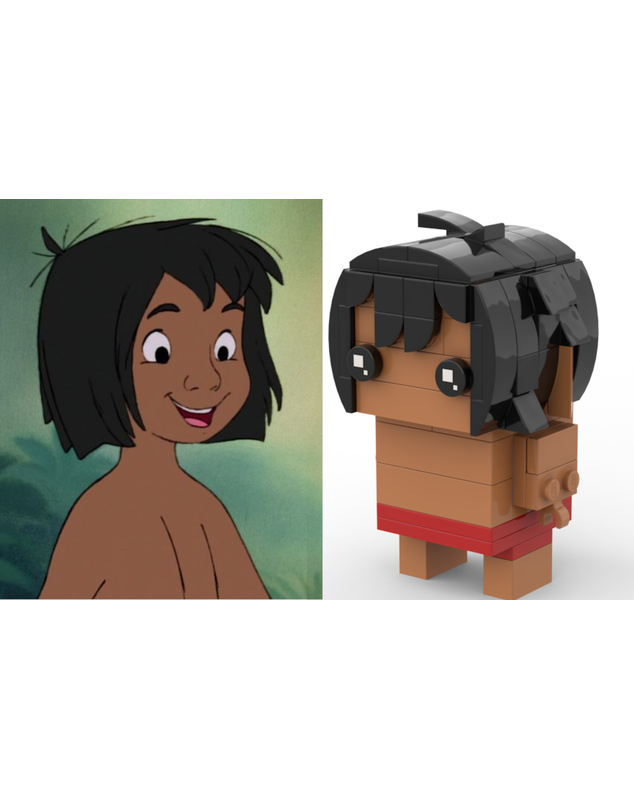 LEGO MOC Mowgli Brickheadz by Nicole1 | Rebrickable - Build with LEGO