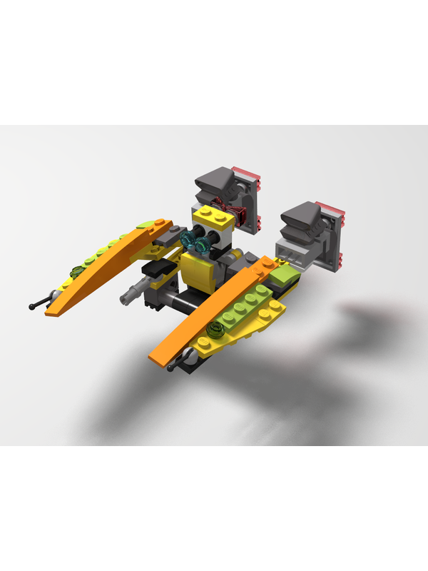LEGO MOC Transformer H-Wing by ChiefBlue3 | Rebrickable - Build with LEGO