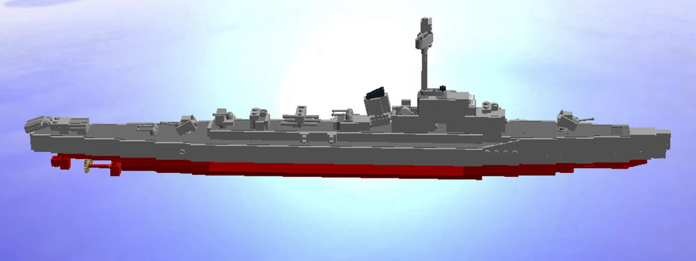 Lego Moc Uss Samuel B Roberts 1200 Scale By Brick Built Bombers