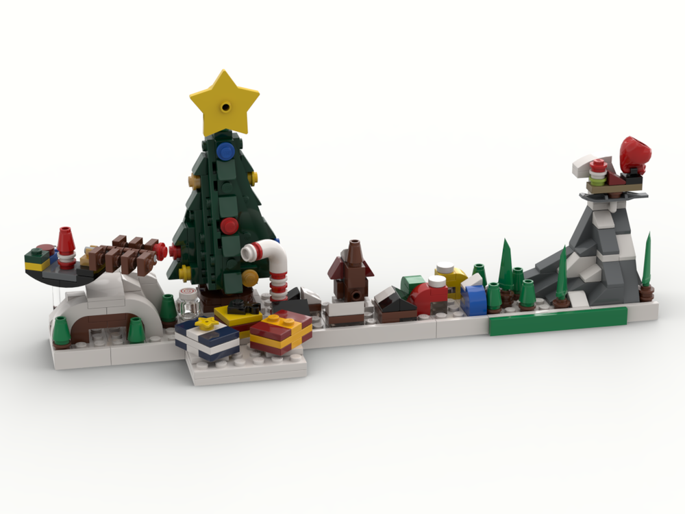 Lego Moc Christmas Skyline By Klosspalatset Rebrickable Build With Lego