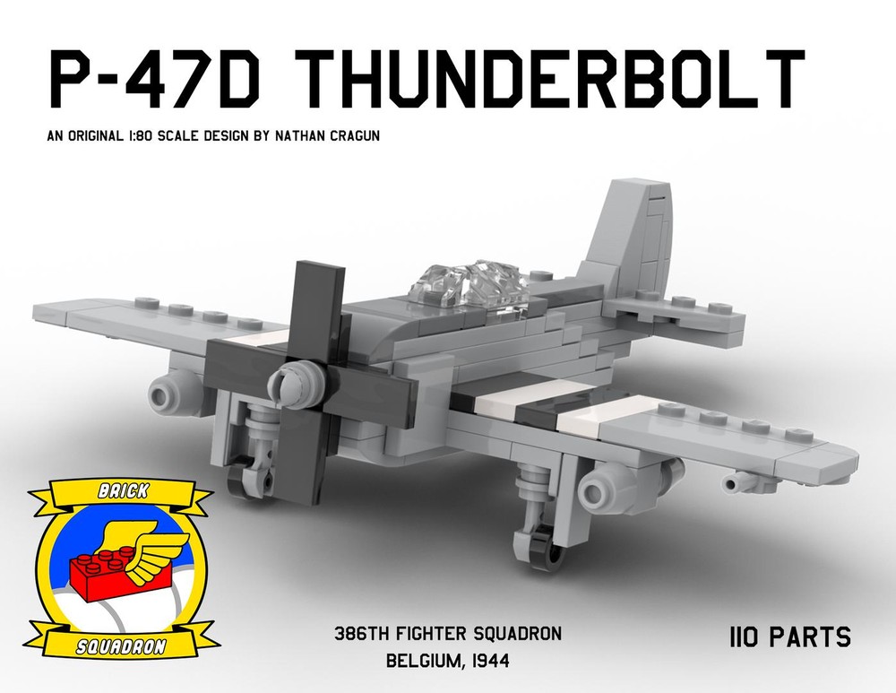 LEGO MOC P-47 Thunderbolt by brick_squadron | Rebrickable - Build with LEGO