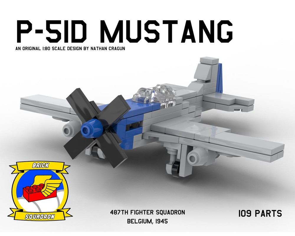 LEGO MOC P-51 Mustang by brick_squadron | Rebrickable - Build with LEGO