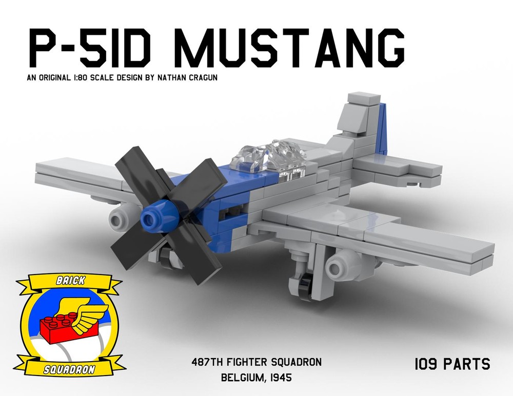 LEGO MOC P-51 Mustang by brick_squadron | Rebrickable - Build with LEGO