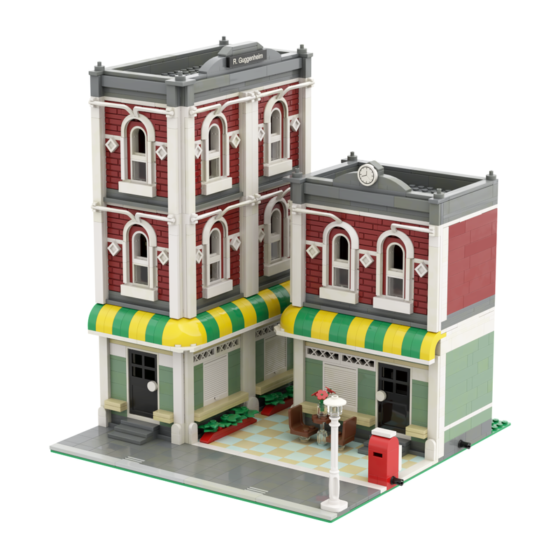 Lego Moc Modular Residential By Mocexpert Rebrickable Build With Lego