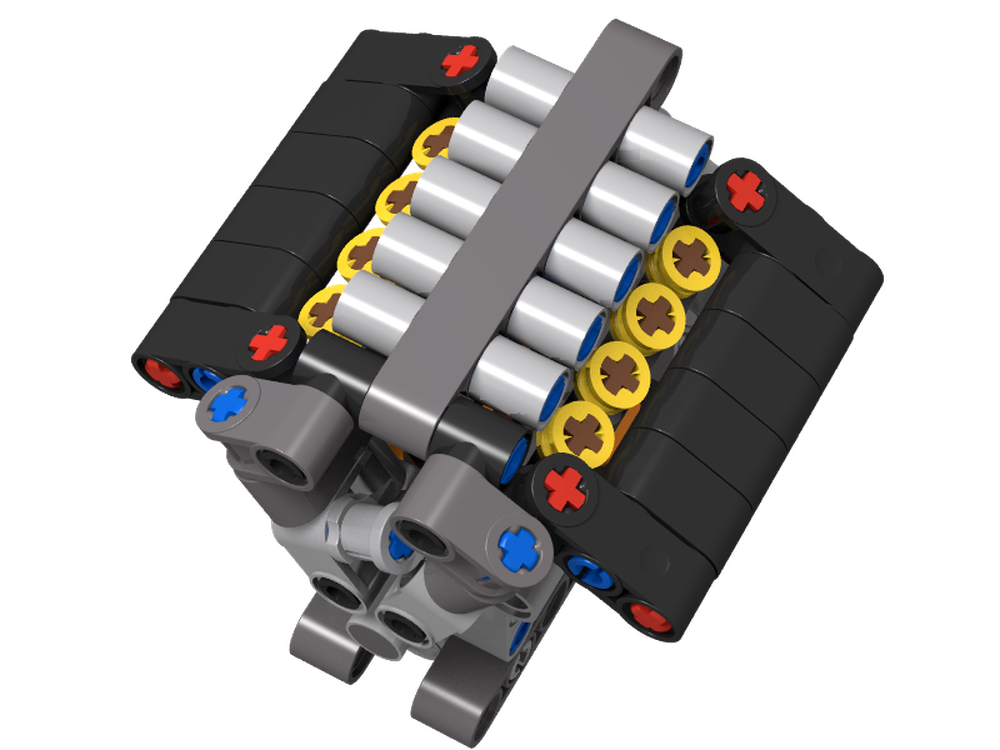 LEGO MOC 42103 and 42093 Combined Model: Dodge Supercharged 6.2L HEMI ...