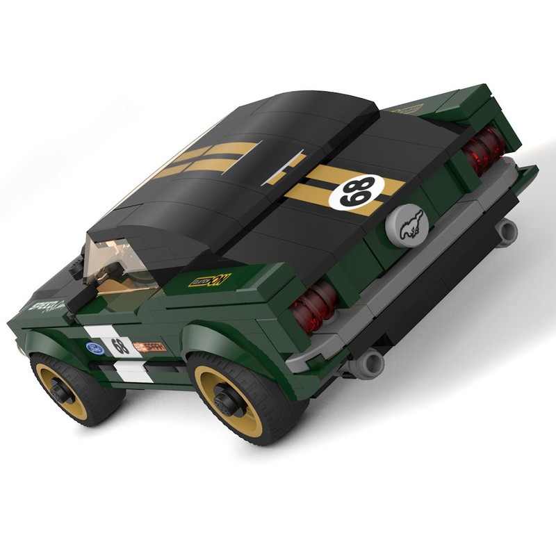 LEGO MOC-54570 1968 Ford Mustang Fastback in 8 Stud Wide Style by klara ...