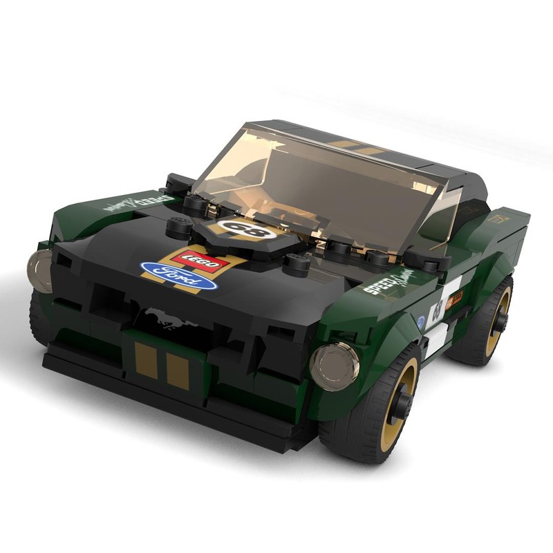 LEGO MOC 1968 Ford Mustang Fastback in 8 Stud Wide Style by klara_mocs ...