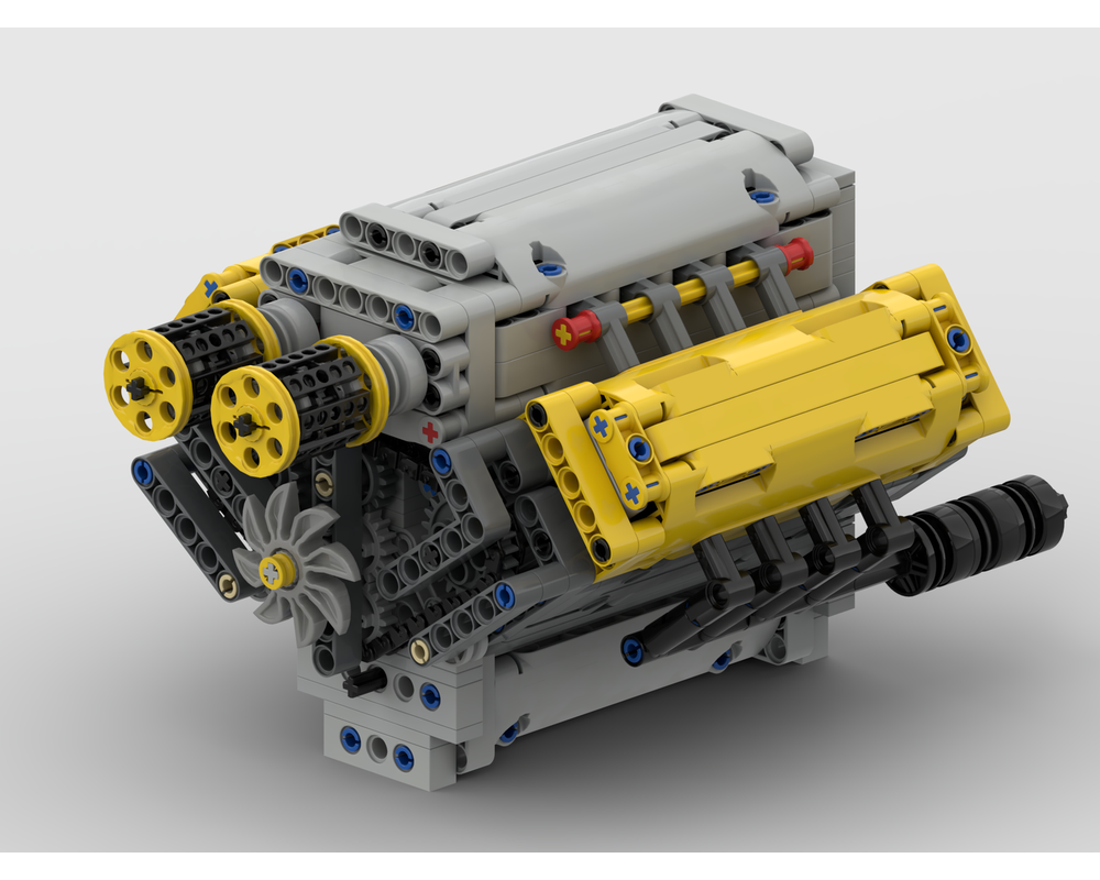 LEGO MOC Crossplane V8 with natural Aspiration & removable Covers by ...