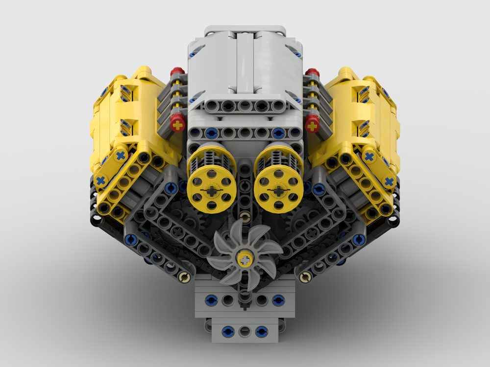 LEGO MOC Crossplane V8 with natural Aspiration & removable Covers by ...
