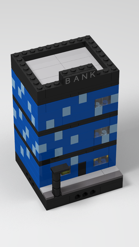 LEGO MOC Mini Modular Bank by michaelslegostudio | Rebrickable - Build ...
