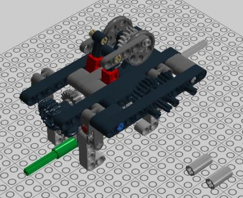 LEGO MOC 4-Speed-RC-Servo-Transmission by Nura_Technic | Rebrickable ...