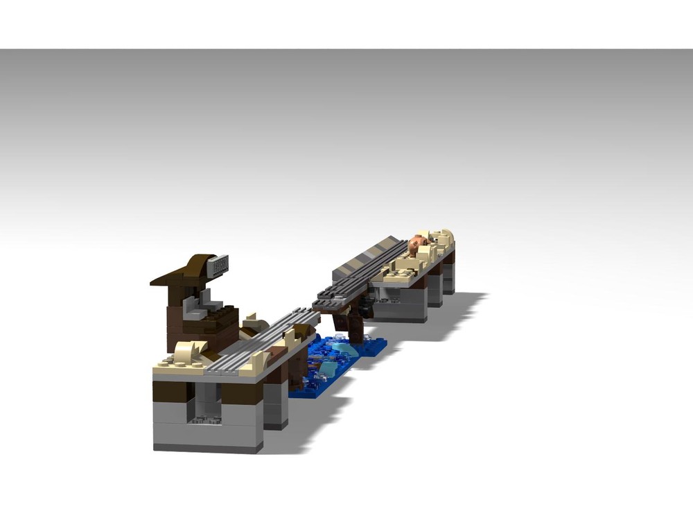Lego Moc Western Train Landscape By Screec Rebrickable Build With Lego