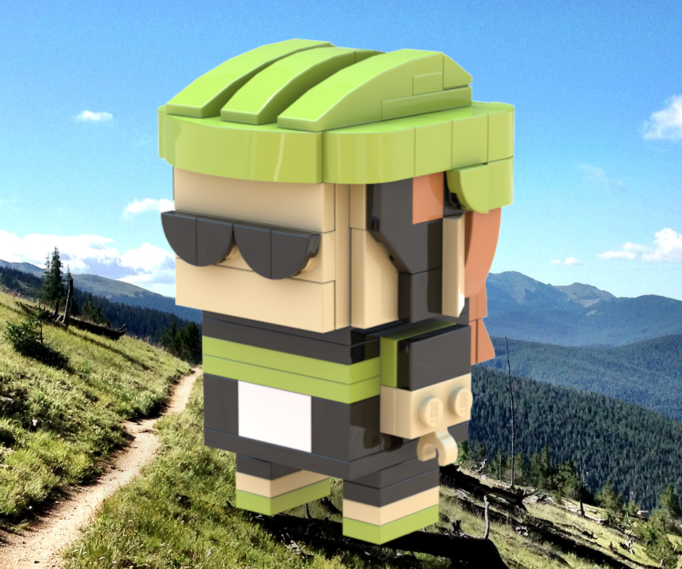 LEGO MOC XC Cyclist Brickheadz by Nicole1 | Rebrickable - Build with LEGO