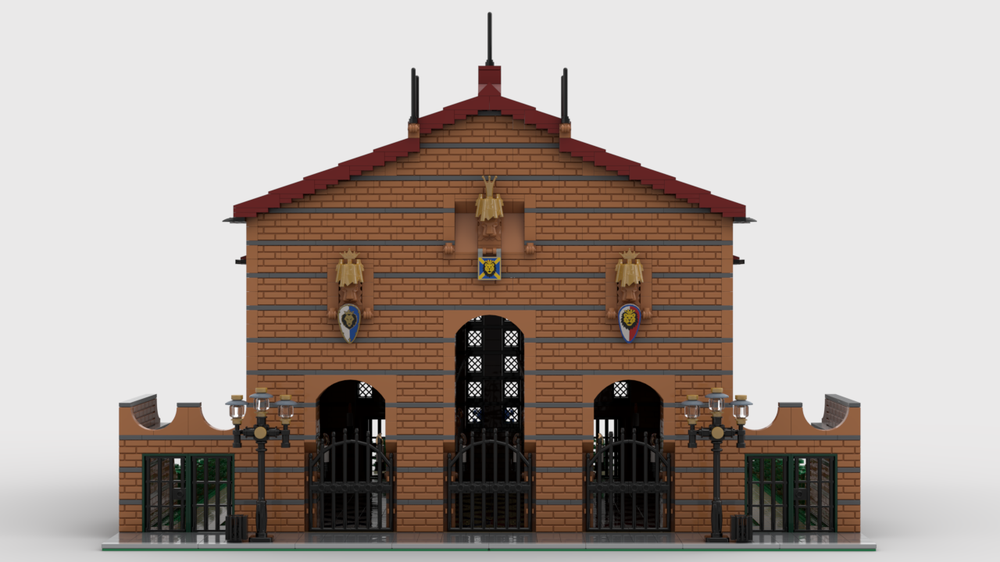 LEGO MOC Lion Head Hall by zero_g_is_fun | Rebrickable - Build with LEGO