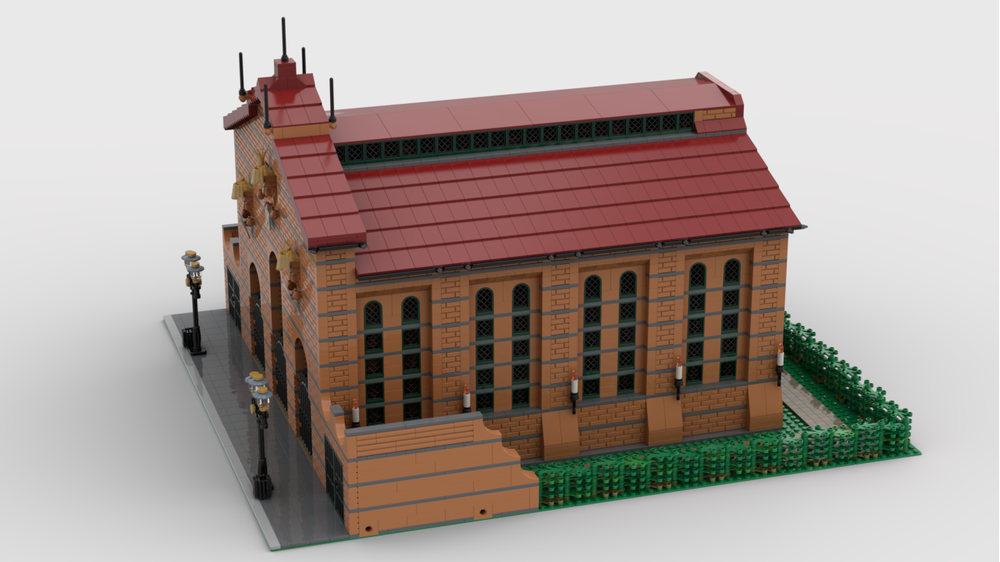 LEGO MOC Lion Head Hall by zero_g_is_fun | Rebrickable - Build with LEGO