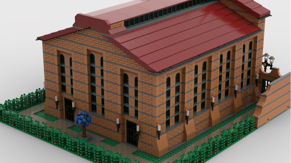 LEGO MOC Lion Head Hall by zero_g_is_fun | Rebrickable - Build with LEGO