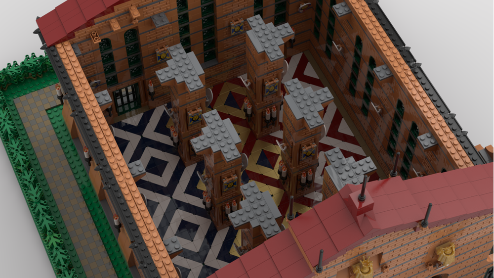 LEGO MOC Lion Head Hall by zero_g_is_fun | Rebrickable - Build with LEGO