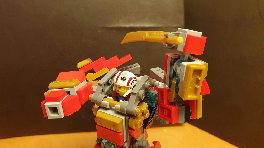 LEGO MOC 03 Red Samurai mech by brickben1234 | Rebrickable - Build with ...