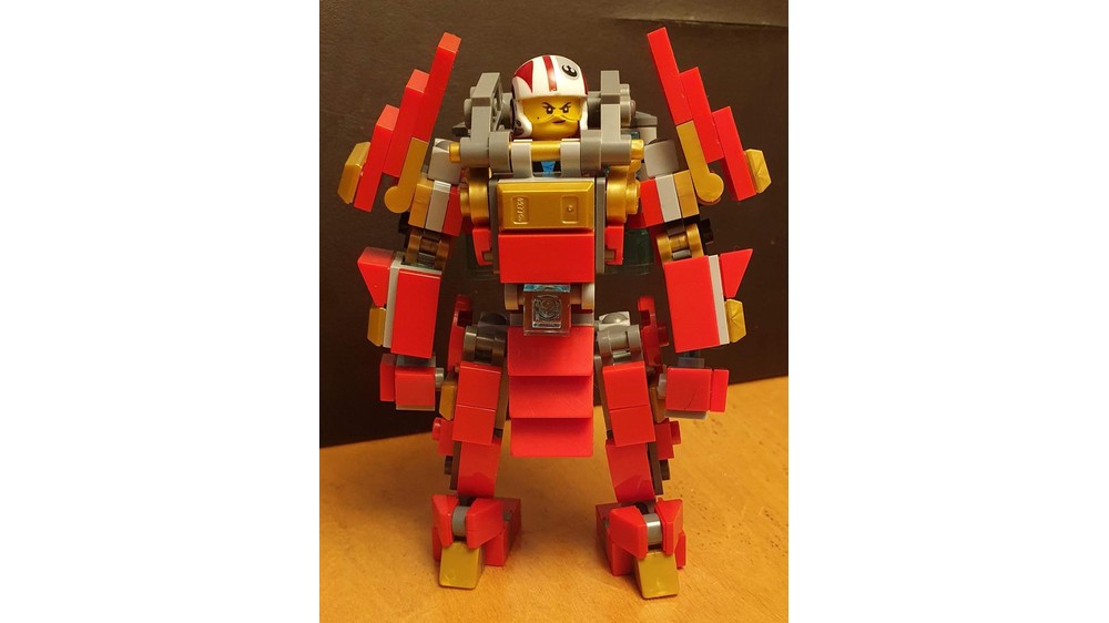 LEGO MOC 03 Red Samurai mech by brickben1234 | Rebrickable - Build with ...