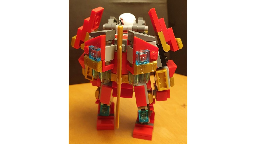 LEGO MOC 03 Red Samurai mech by brickben1234 | Rebrickable - Build with ...