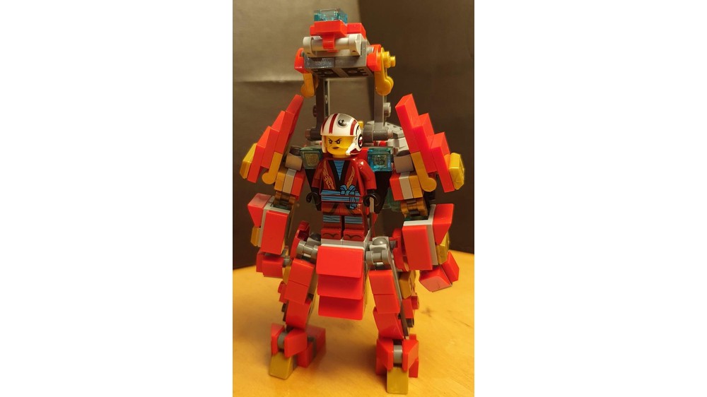 LEGO MOC 03 Red Samurai mech by brickben1234 | Rebrickable - Build with ...