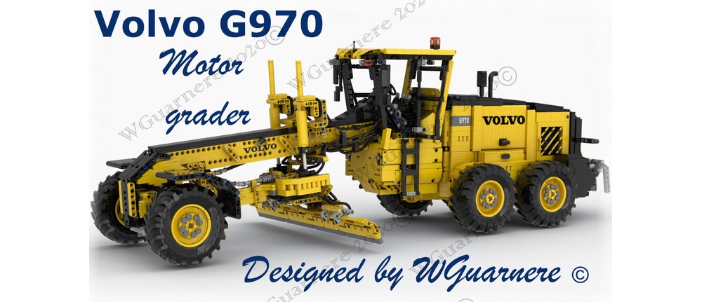 LEGO MOC Volvo G970 Motor Grader by Wguarnere | Rebrickable - Build ...