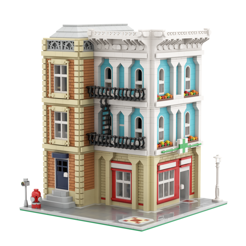 LEGO MOC Modular Pharmacy by MOC_Expert | Rebrickable - Build with LEGO