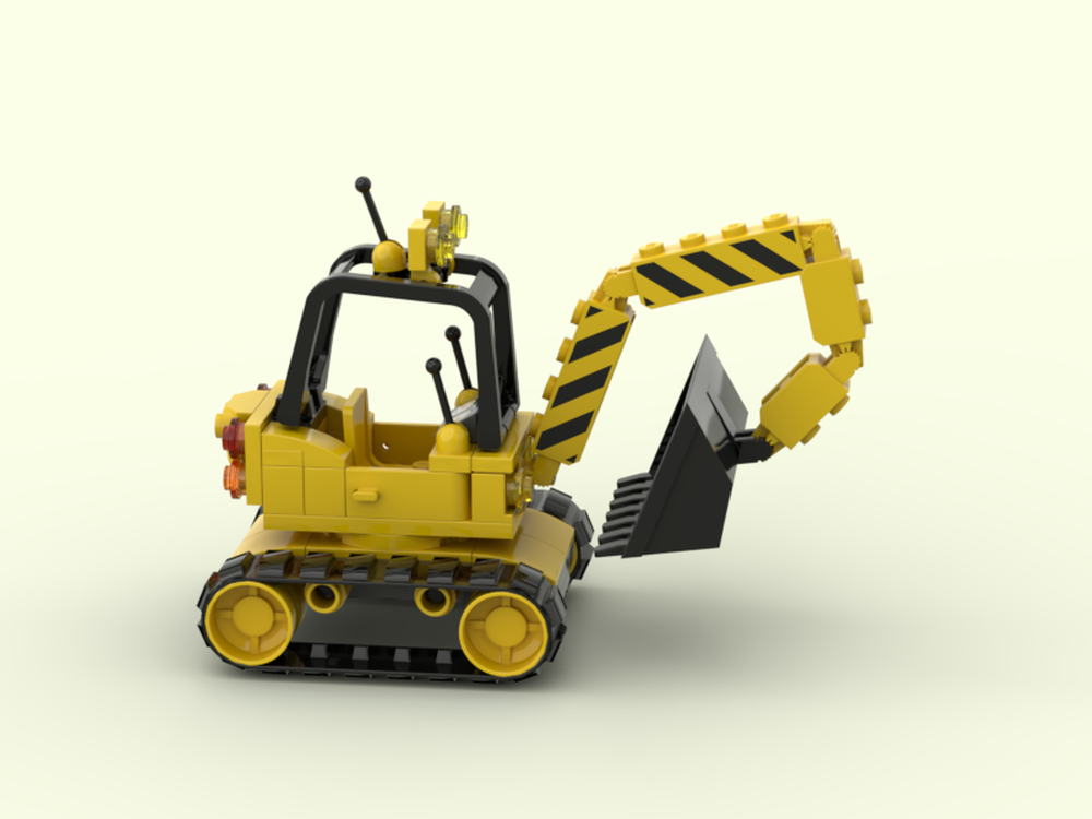 Lego Moc Mini Excavator By Lordofbricks Rebrickable Build With Lego