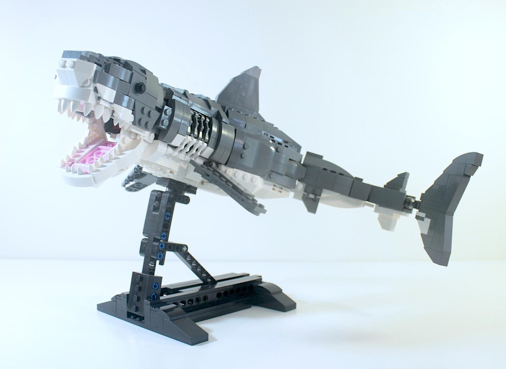 LEGO MOC Great White Shark by The Action Brick | Rebrickable - Build ...