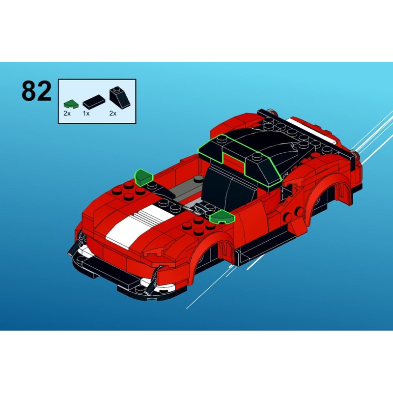 LEGO MOC Ferrari 488 GT3 in 8 Stud Wide Style by klara_mocs ...