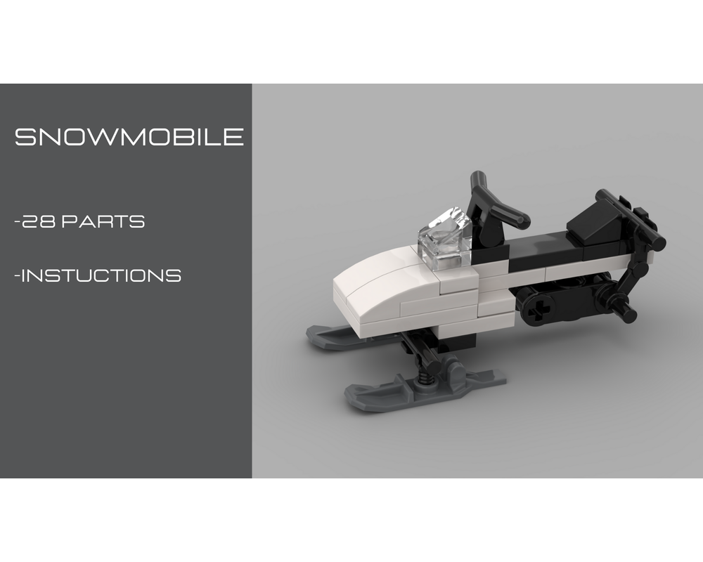 Lego Moc Lego Snowmobile By Mechabrix Rebrickable Build With Lego