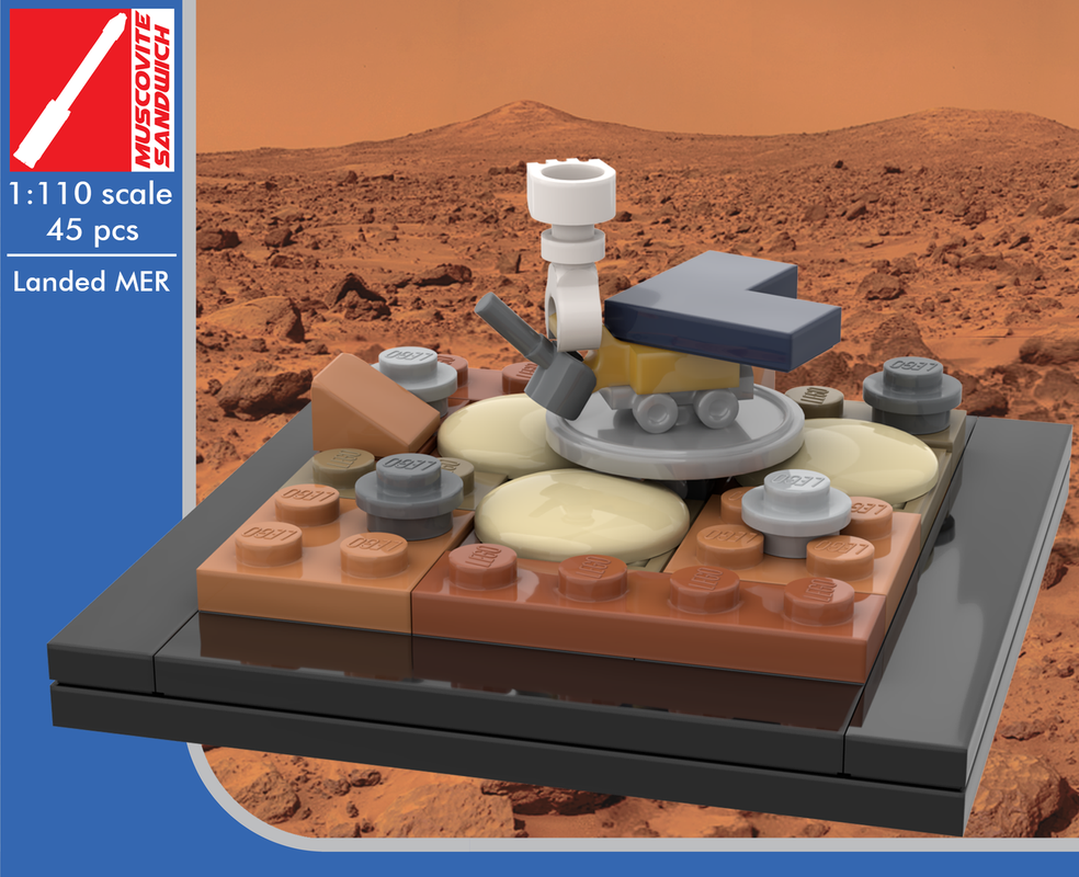 Lego Moc Mars Vignette 1 Landed Mer Saturn V Scale By Smazmats