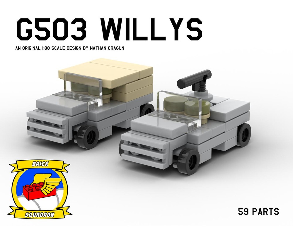 LEGO MOC G503 Willys Jeep by brick_squadron | Rebrickable - Build with LEGO