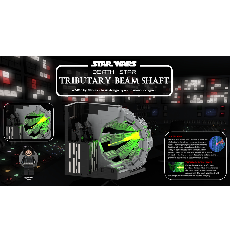 LEGO MOC DS-1 Death Star Tributary Beam Shaft by Malcav | Rebrickable ...