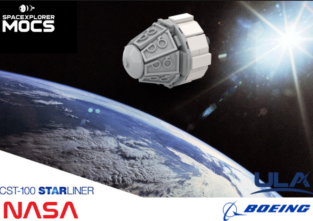 LEGO MOC 1:110 Scale Boeing CST-100 Starliner Capsule by SpaceXplorer ...