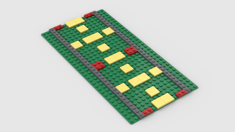LEGO MOC Ballasted Straight Track Baseplates (16x32) by andcbii ...