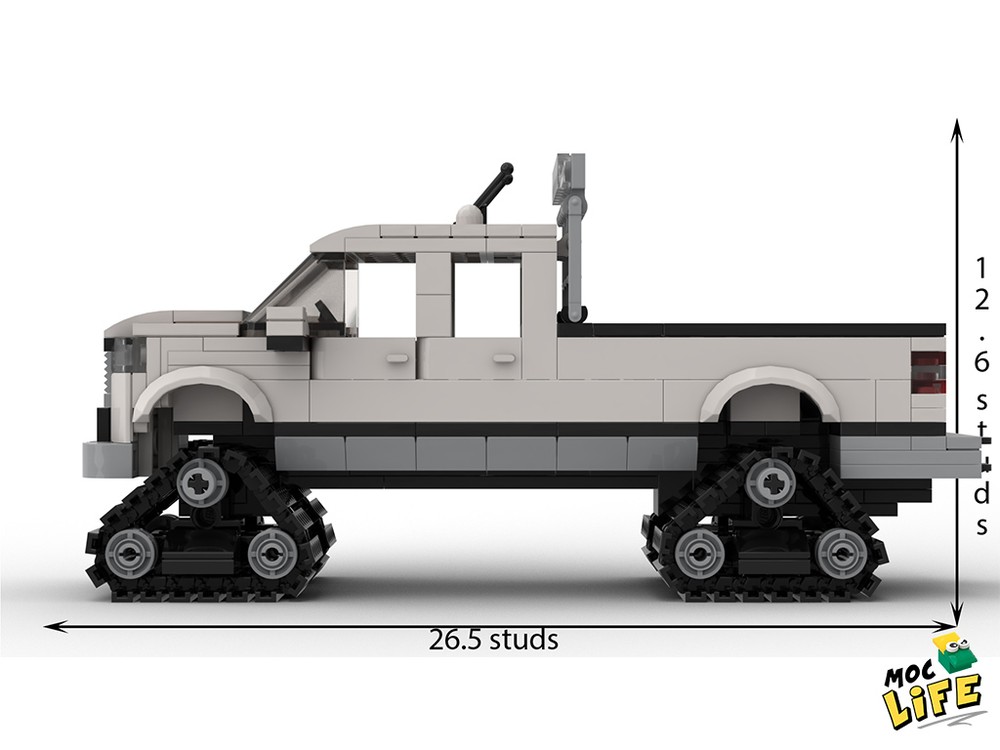 LEGO MOC Toyota Tundra quad cab long bed wheels tracks by MocLife ...