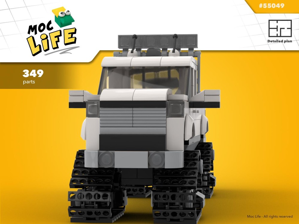 LEGO MOC Toyota Tundra quad cab long bed wheels tracks by MocLife ...