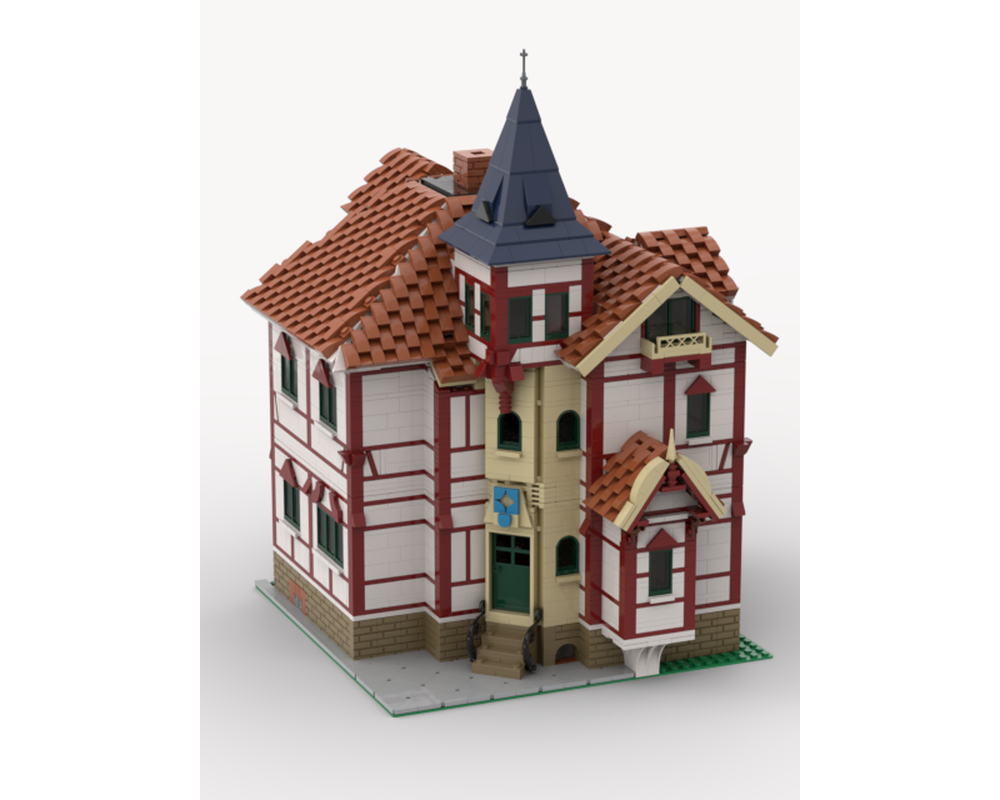 LEGO MOC Modular mansion by Chricki | Rebrickable - Build with LEGO