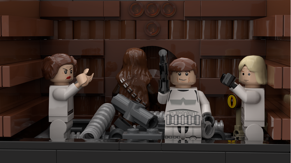 LEGO MOC Death Star trash compactor under cell block by hrodas ...