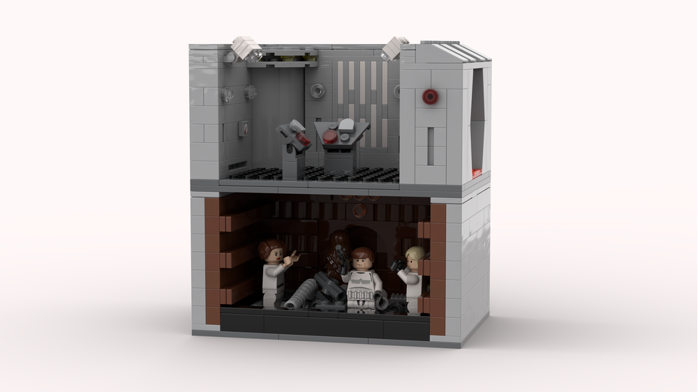 LEGO MOC Death Star trash compactor under cell block by hrodas ...