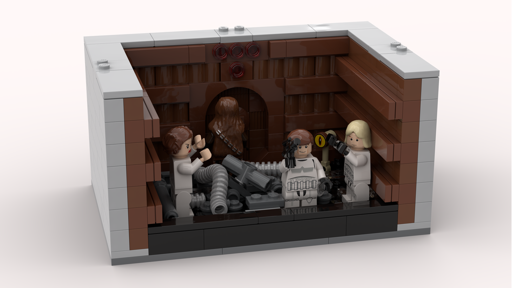 LEGO MOC Death Star trash compactor under cell block by hrodas ...