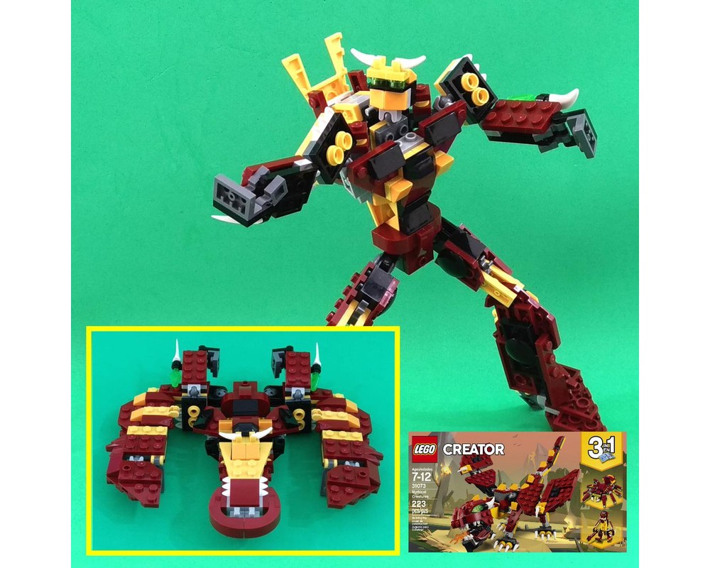 LEGO MOC Transformer Batwing from LEGO set 31073: Mythical Creatures by ...