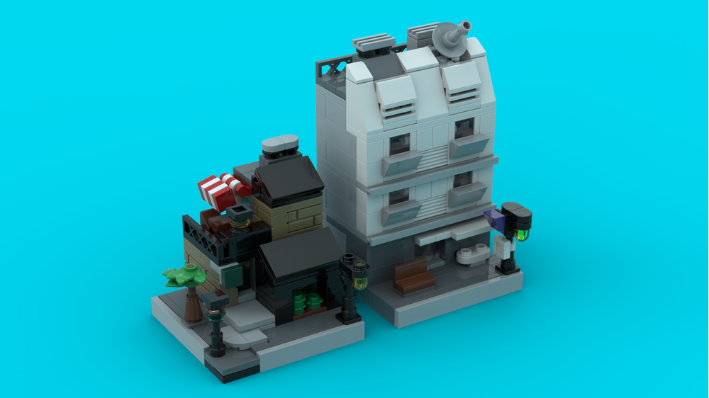 LEGO MOC-55094 Micro modular city by Mobilox | Rebrickable - Build with ...
