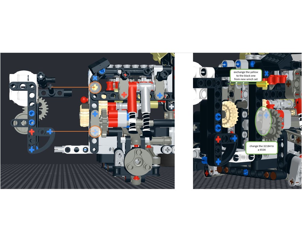 LEGO MOC Defender automatic winch by BriMaLo | Rebrickable - Build with ...