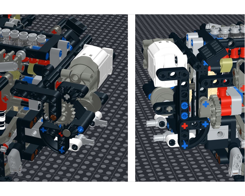 LEGO MOC Defender automatic winch by BriMaLo | Rebrickable - Build with ...
