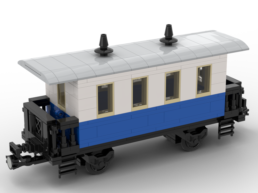 LEGO MOC Blue passenger car (second class) by scumpy | Rebrickable ...